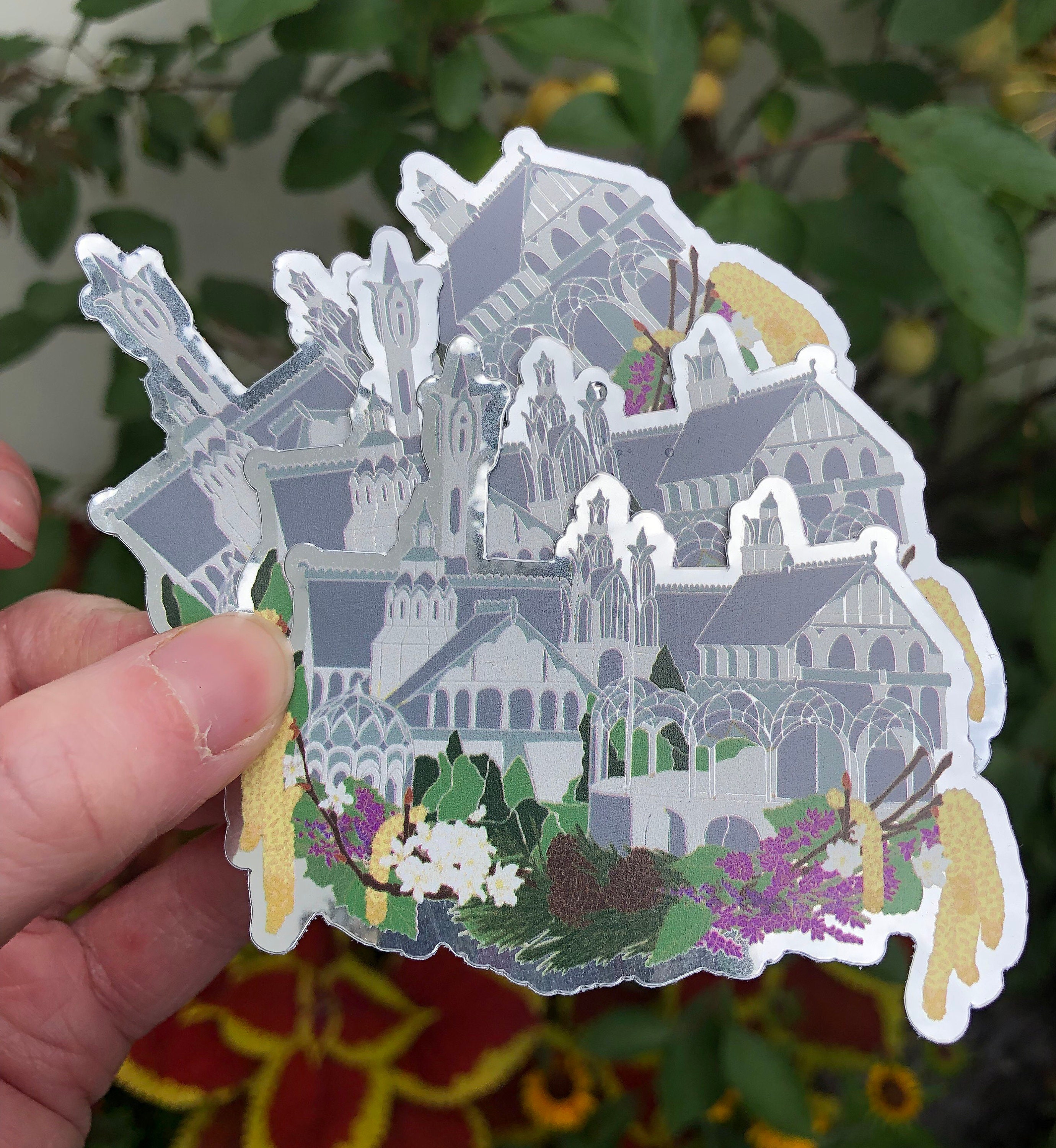 Plants of Rivendell Silver Metallic Vinyl Sticker - Etsy