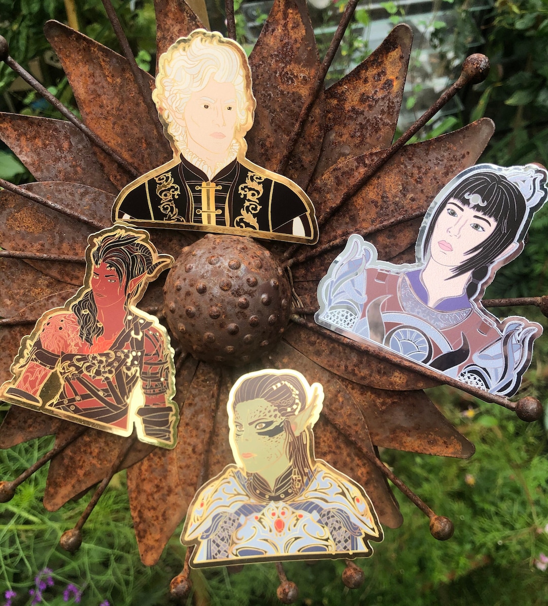 Baldur’s Gate 3 Metallic Vinyl Stickers Astarion Lae’zel Karlach ...