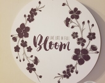In full bloom sign | Etsy