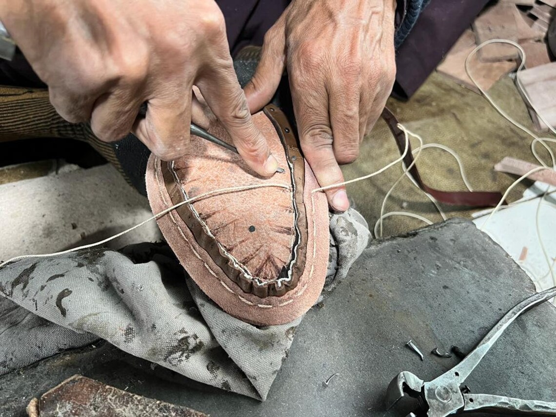 Buy New Men's Formal Premium Quality Handmade Brown Shinny Leather Cap ...