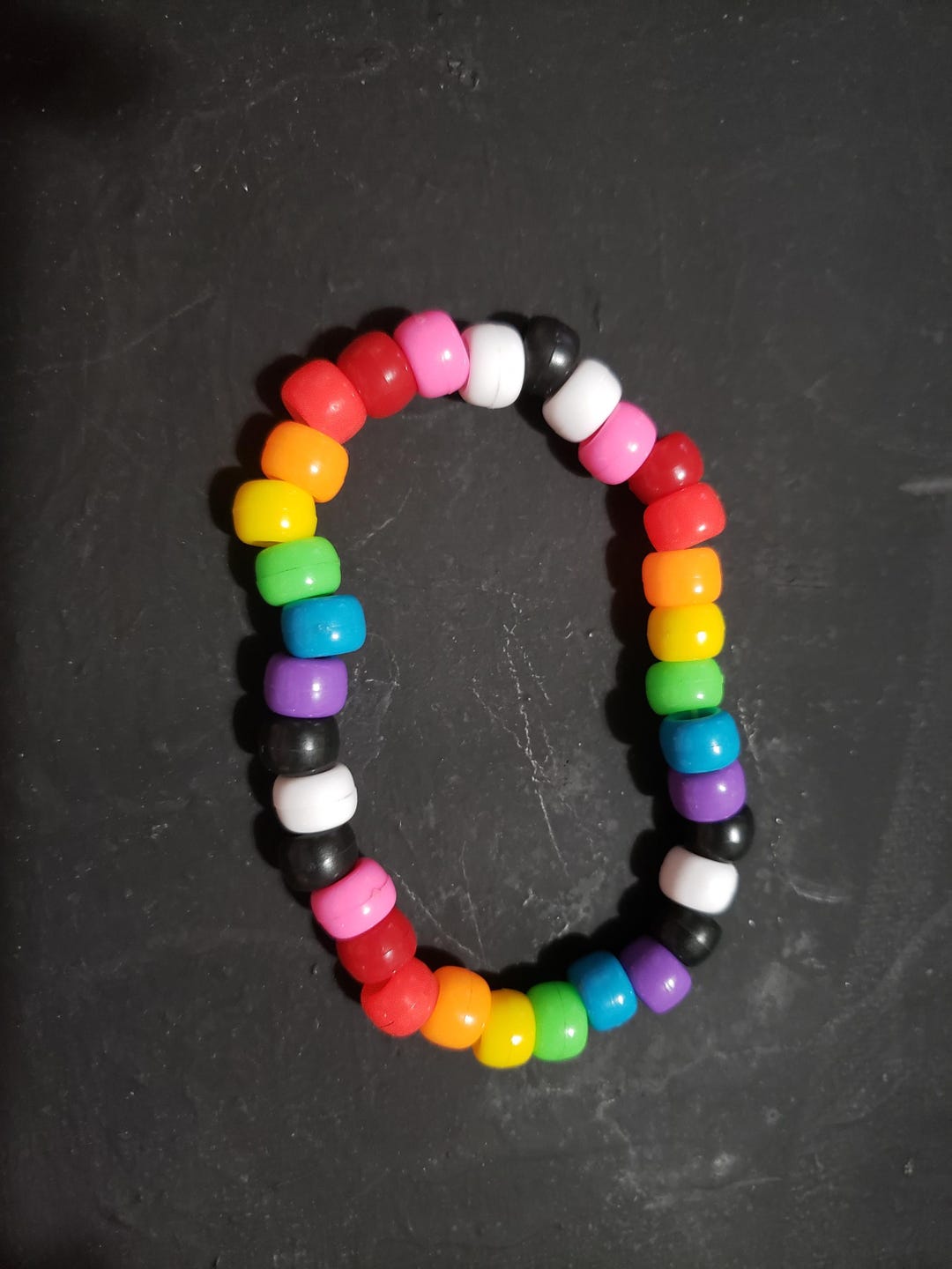 Pony Beaded Rainbow Bracelets - Etsy