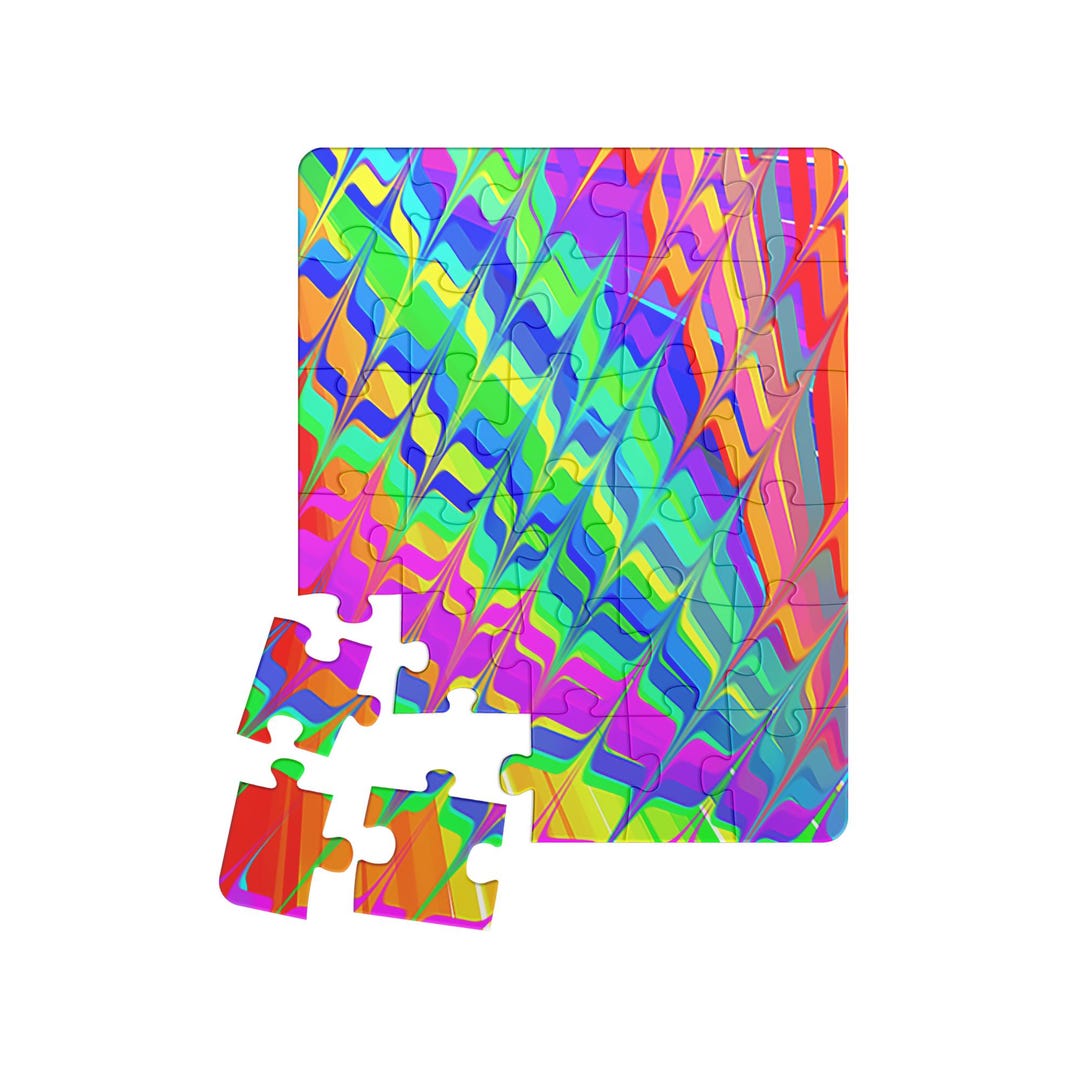 Acid Trip - Jigsaw Puzzle With Trippy Colors - Etsy