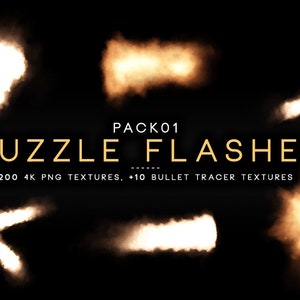 Action Pack 01 Muzzle Flash Textures - Etsy