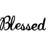 Metal "blessed" Sign - Etsy
