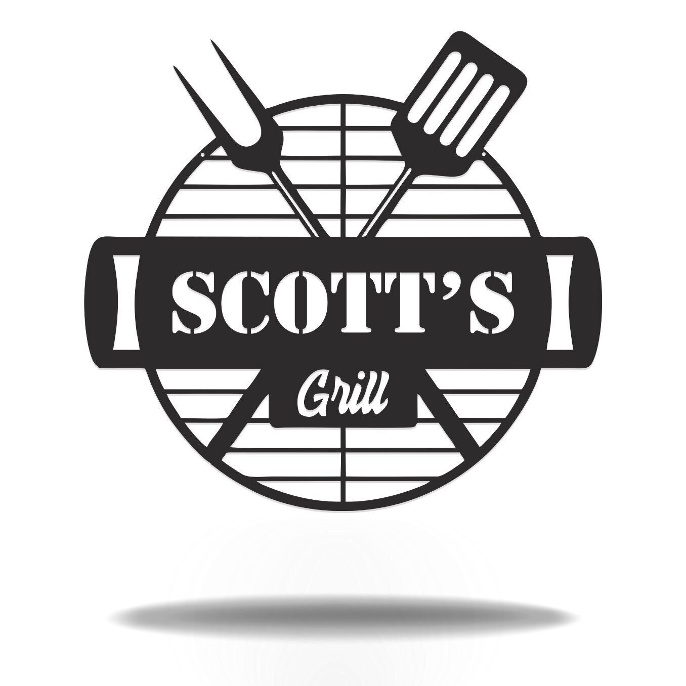 Grill Monogram Custom Metal Sign - Etsy