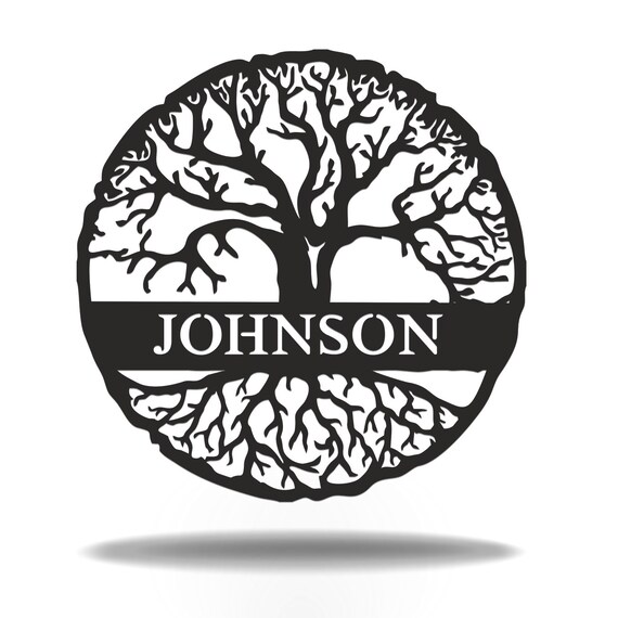 Metal Family Tree Monogram - Etsy