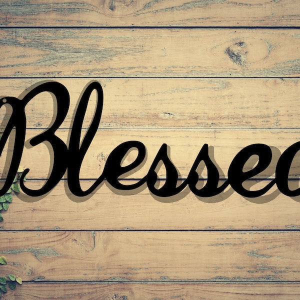 Blessed Metal Sign - Etsy