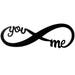 You and Me Infinity Sign - Etsy