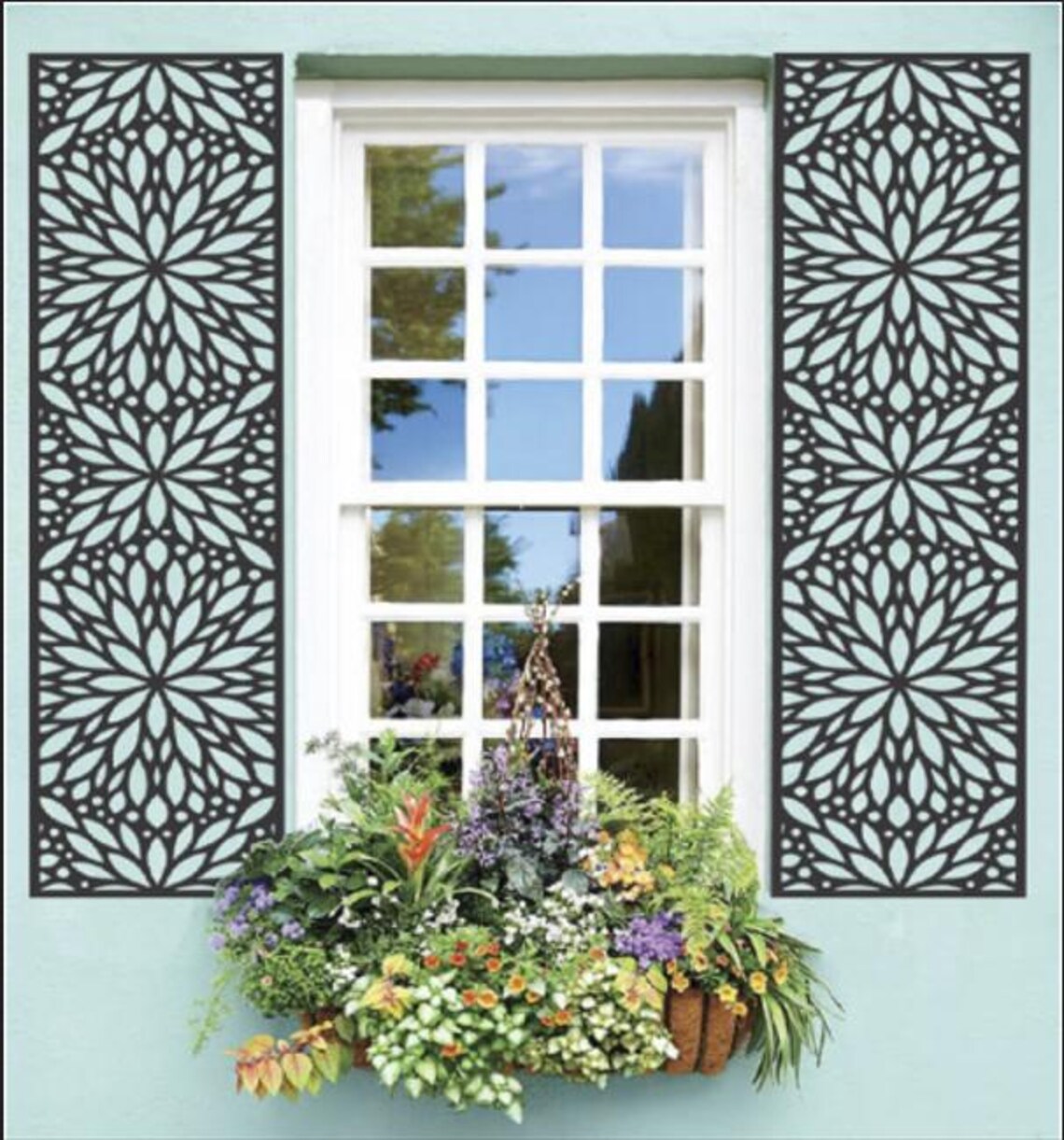 Home Shutters Metal, Metal Exterior Shutter, Finished Custom Shutters ...