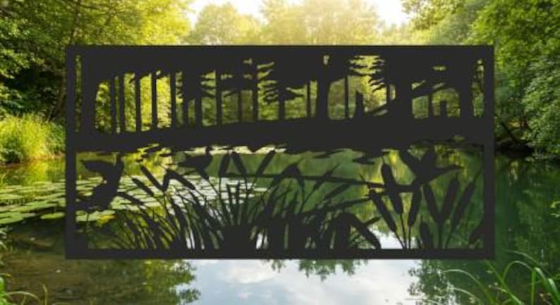 Decorative Rustic Railing Metal Insert, Log Home Metal Balcony Panel ...