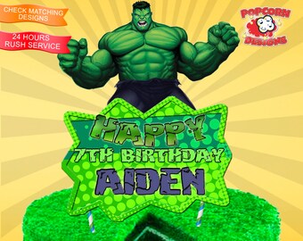 Hulk cake topper | Etsy