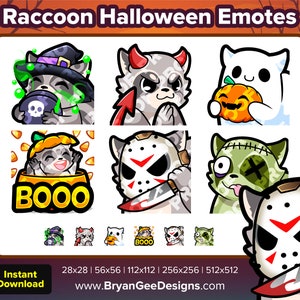 Raccoon Spooky Sip Devil Ghost Pumpkin Boo Jason Knife Zombie Derp ...