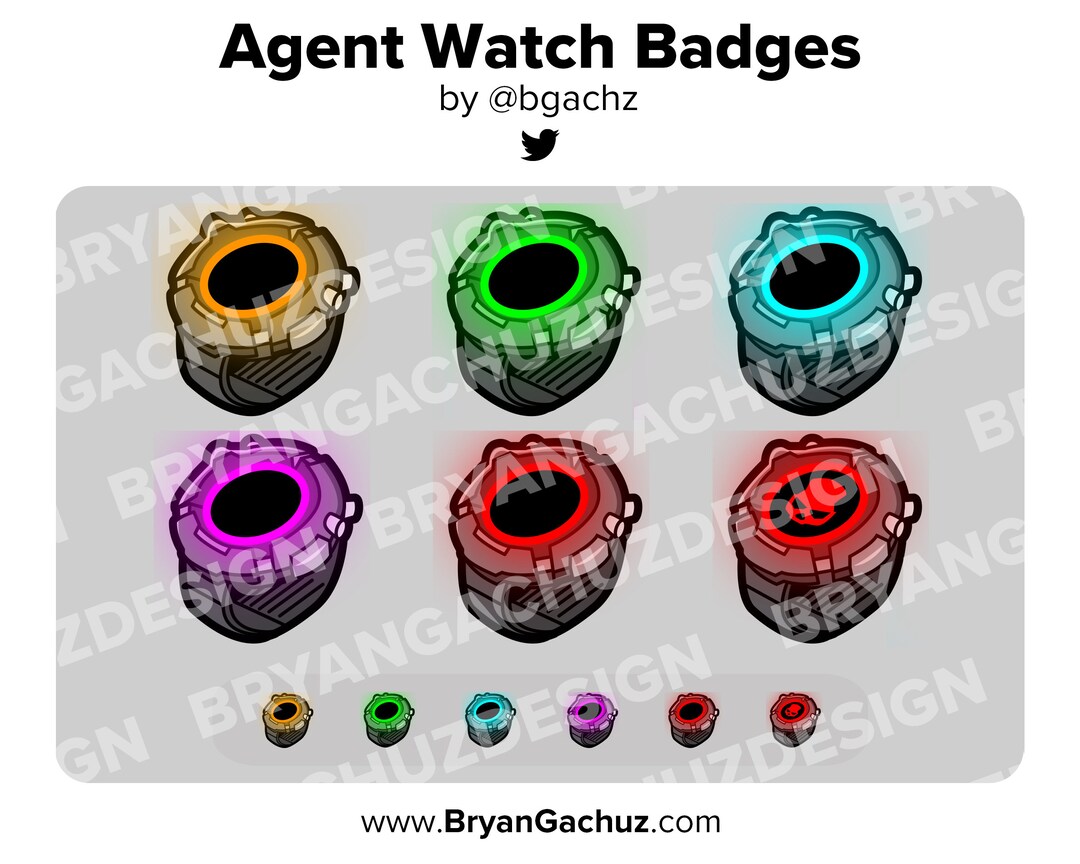 Agent Watch Twitch Badges Bit Badges Channel Points Discord Badges ...