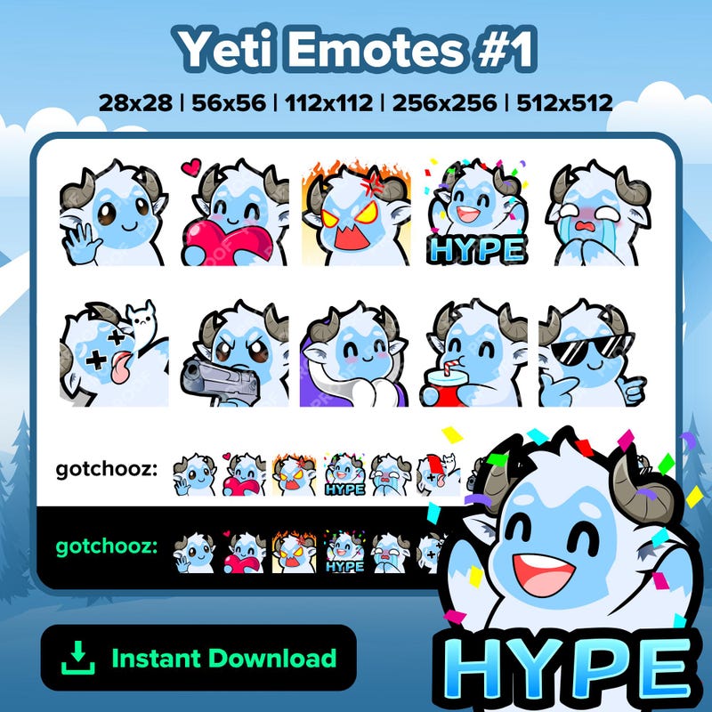 Kawaii Yeti - Etsy