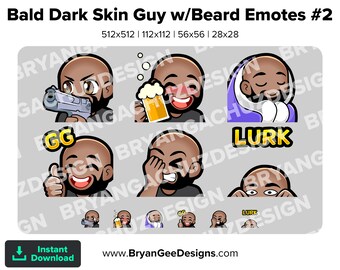 Twitch Emotes Dark Skin Guy - Etsy
