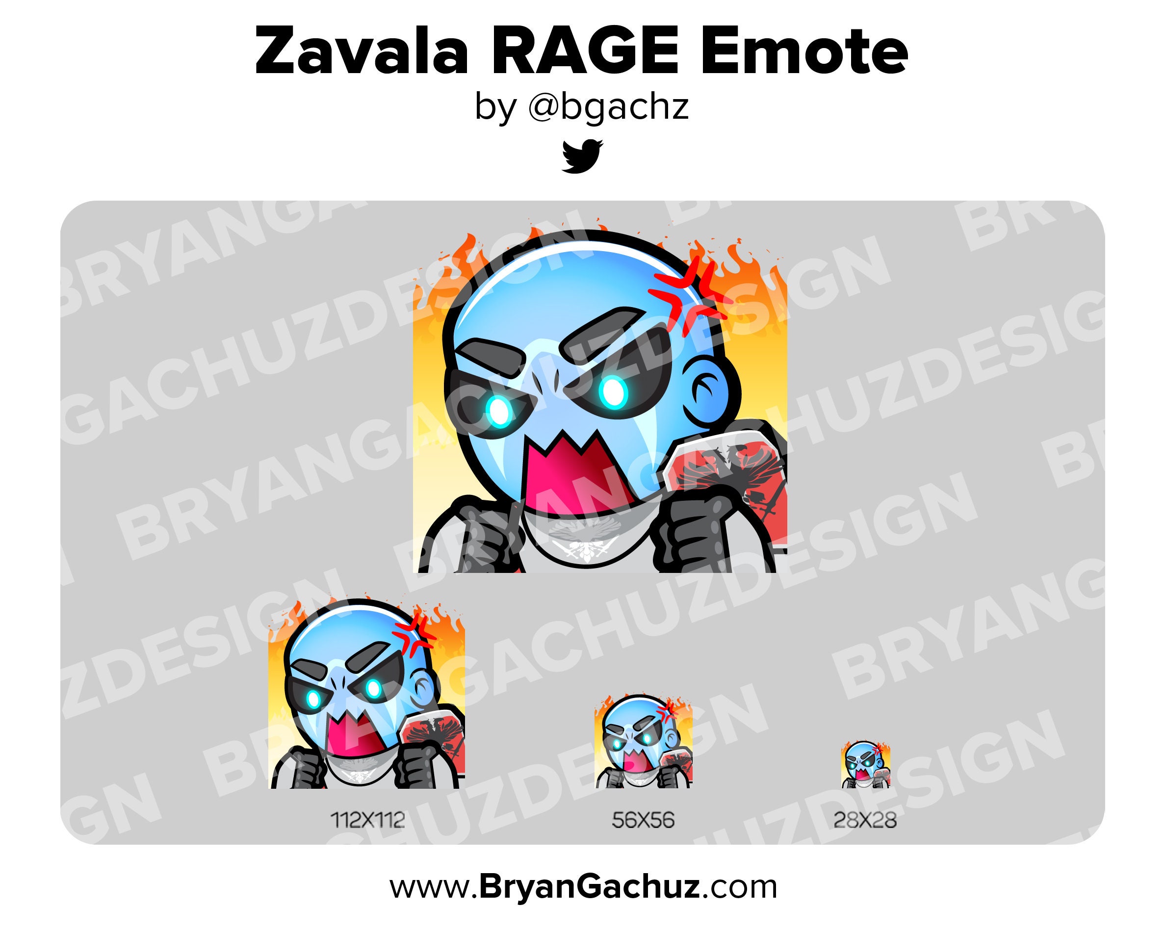 Destiny 2 Zavala RAGE Emote for Twitch Discord or Youtube | Etsy