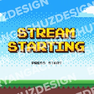 Retro Pixel 8-bit Stream Screens for Twitch (animated) - Etsy