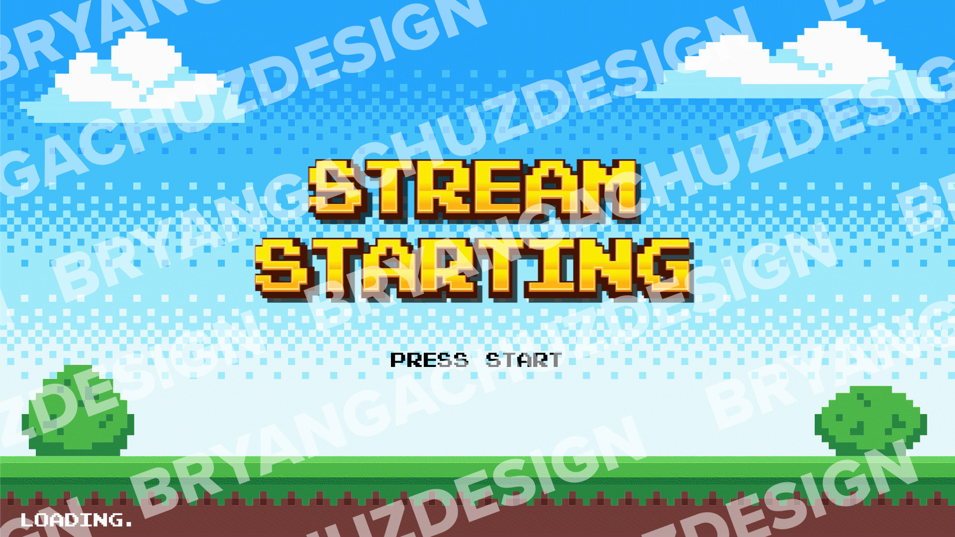 Retro Pixel 8-bit Stream Screens for Twitch animated - Etsy