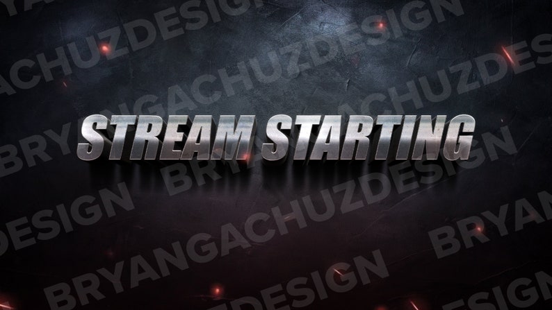 ANIMATED Metal Grunge Stream Package for Twitch | Animated Scenes, 4 ...