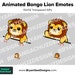 Animated Bongo Lion Emotes for Twitch or Discord - Etsy