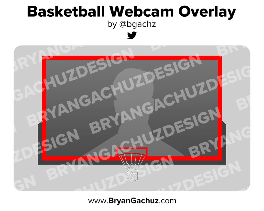 Basketball Backboard Webcam Overlay - Etsy