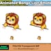 Animated Bongo Lion Emotes for Twitch or Discord - Etsy