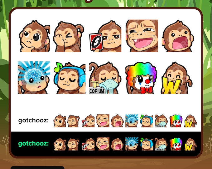 Pngtuber - Monkey | Chibi | Cute | Kawaii | Twitch | Youtube | Vtuber ...