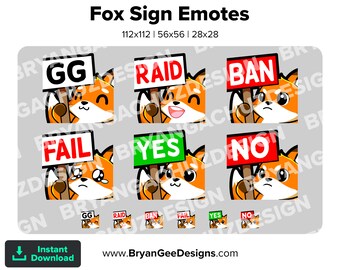 Cute Chibi Kawaii Calico Cat GG Raid Ban Fail Yes and No | Etsy