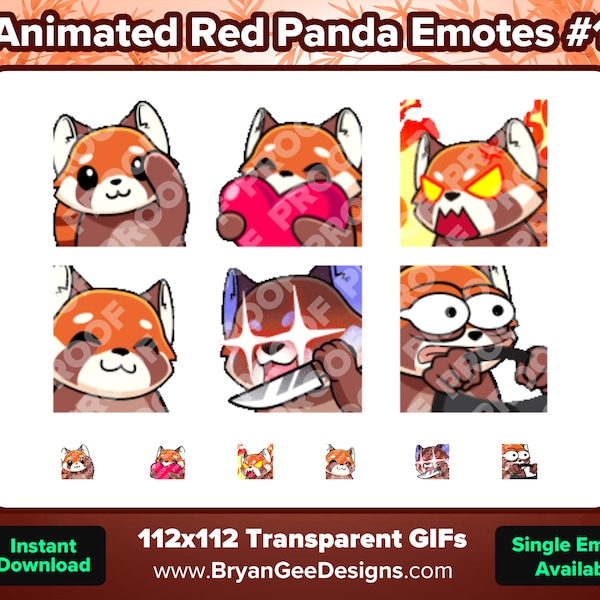 Red Panda - Etsy