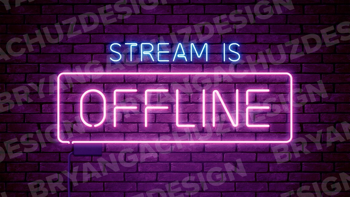 Neon Stream Package for Twitch | 4 Static Scenes, 7 Overlays, 5 Alerts ...