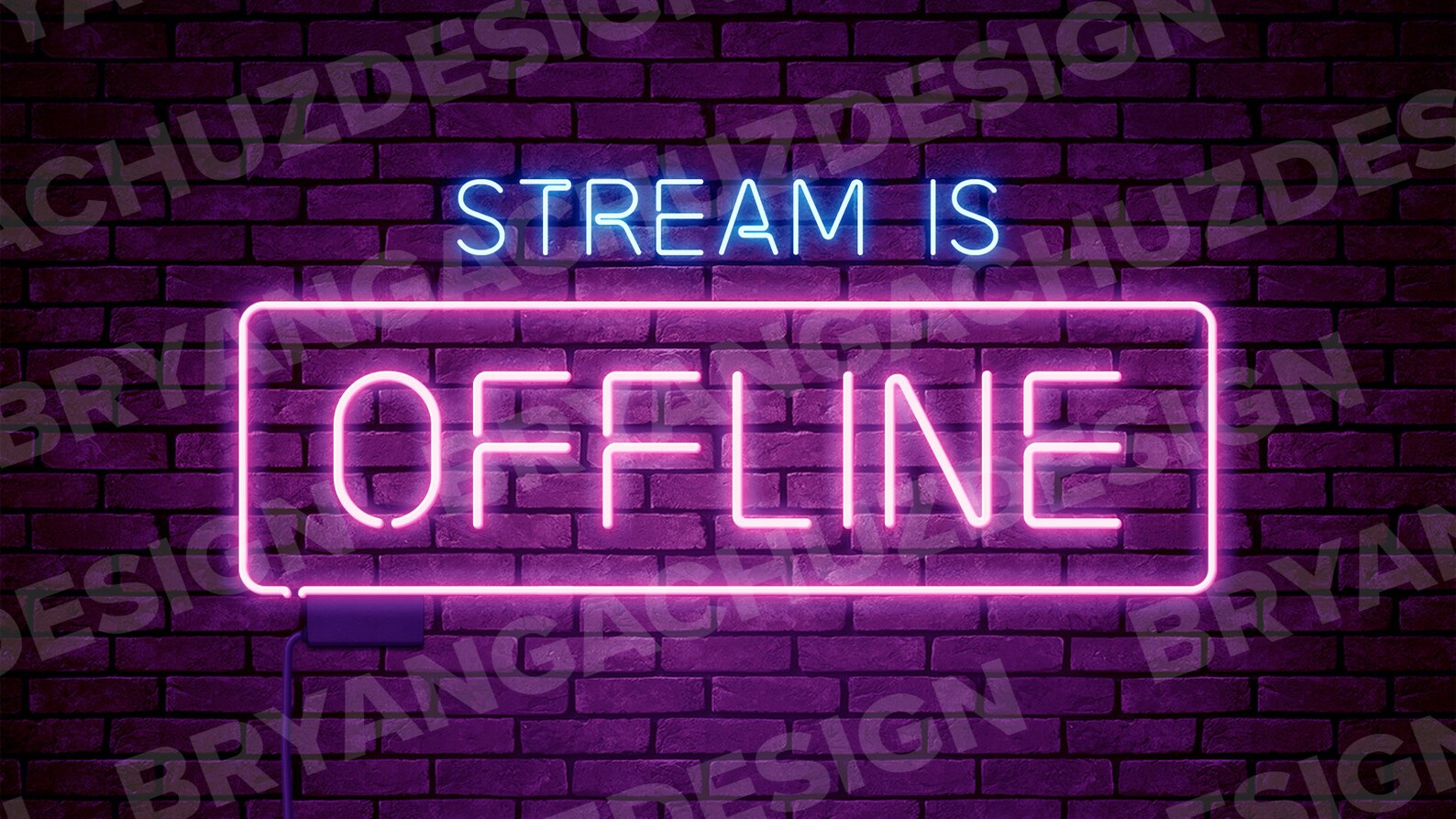 Neon Stream Package for Twitch | 4 Static Scenes, 7 Overlays, 5 Alerts ...