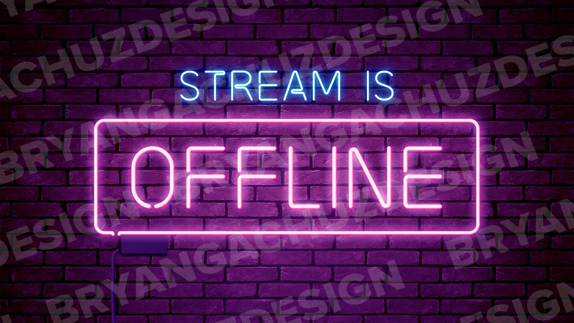 Neon Stream Package for Twitch | 4 Static Scenes, 7 Overlays, 5 Alerts ...