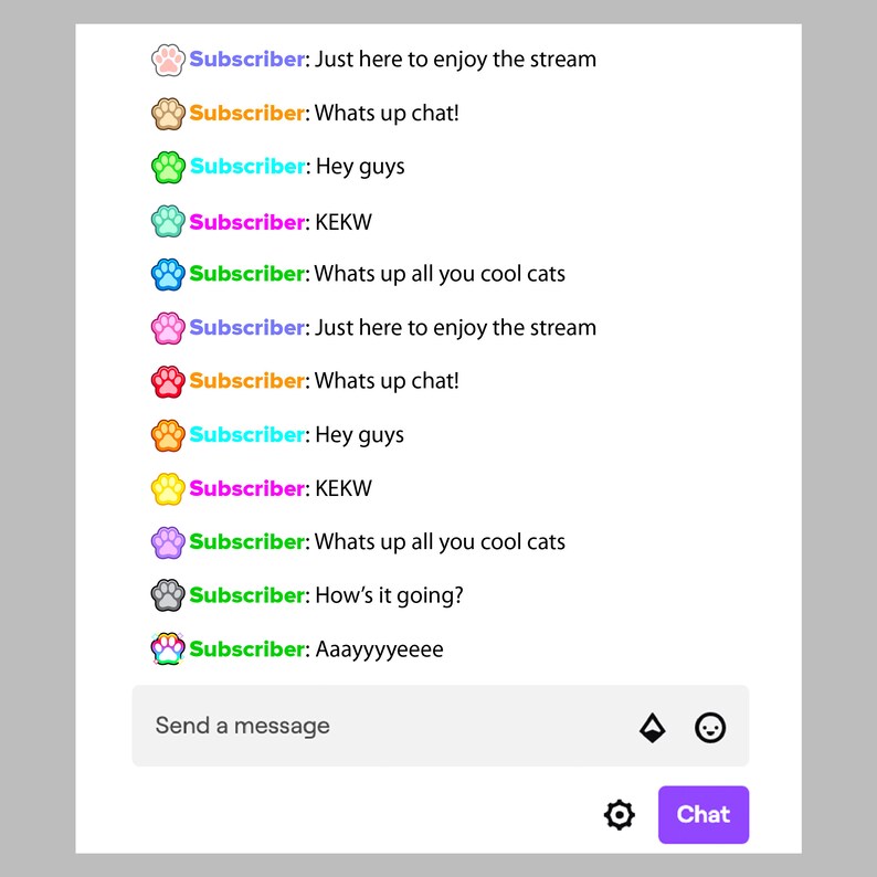 Dog Paw Twitch Badges Bit Badges Channel Points Discord Badges - Etsy