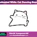 Animated White Cat Dancing Emote for Twitch or Discord, Cat Dance Emote ...