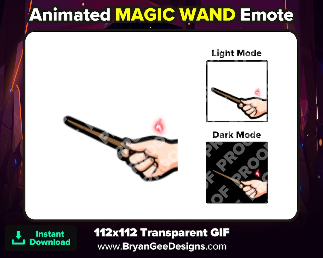 Animated Magic Wand Emote for Twitch or Discord - Etsy