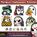 Penguin Halloween Twitch Emotes Spooky Sip Devil Ghost Pumpkin Boo ...