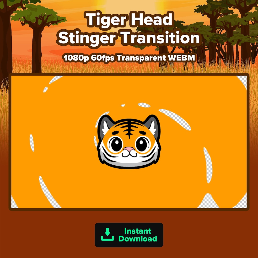 Tiger Stinger Transition | Animated Twitch Scene Transition | Animated ...