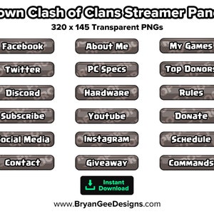 Brown Twitch Panels for Streaming, Youtube Panels, Kick Panels, Rumble ...