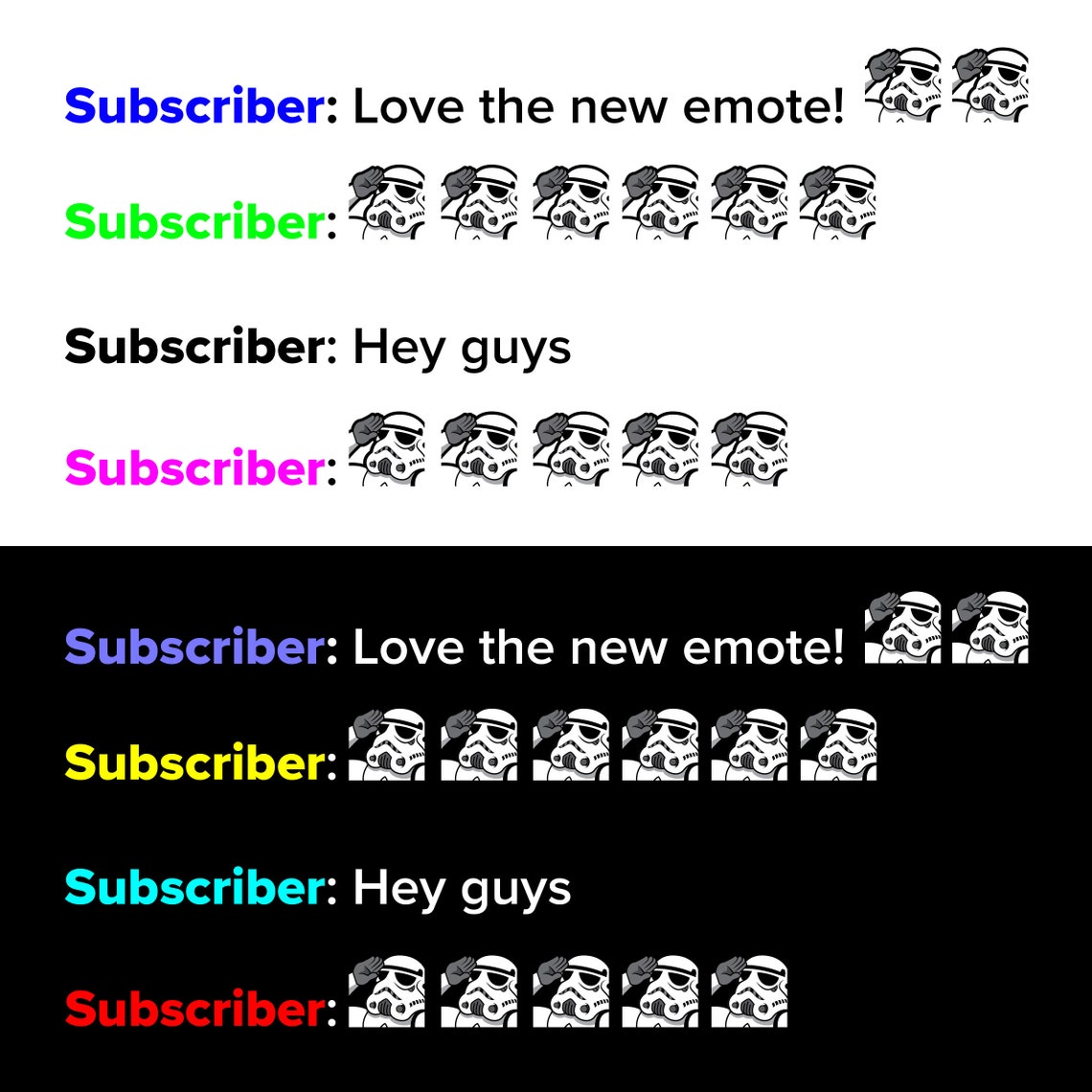 Space Soldier Trooper Twitch Emotes Salute Blaster GG This is - Etsy