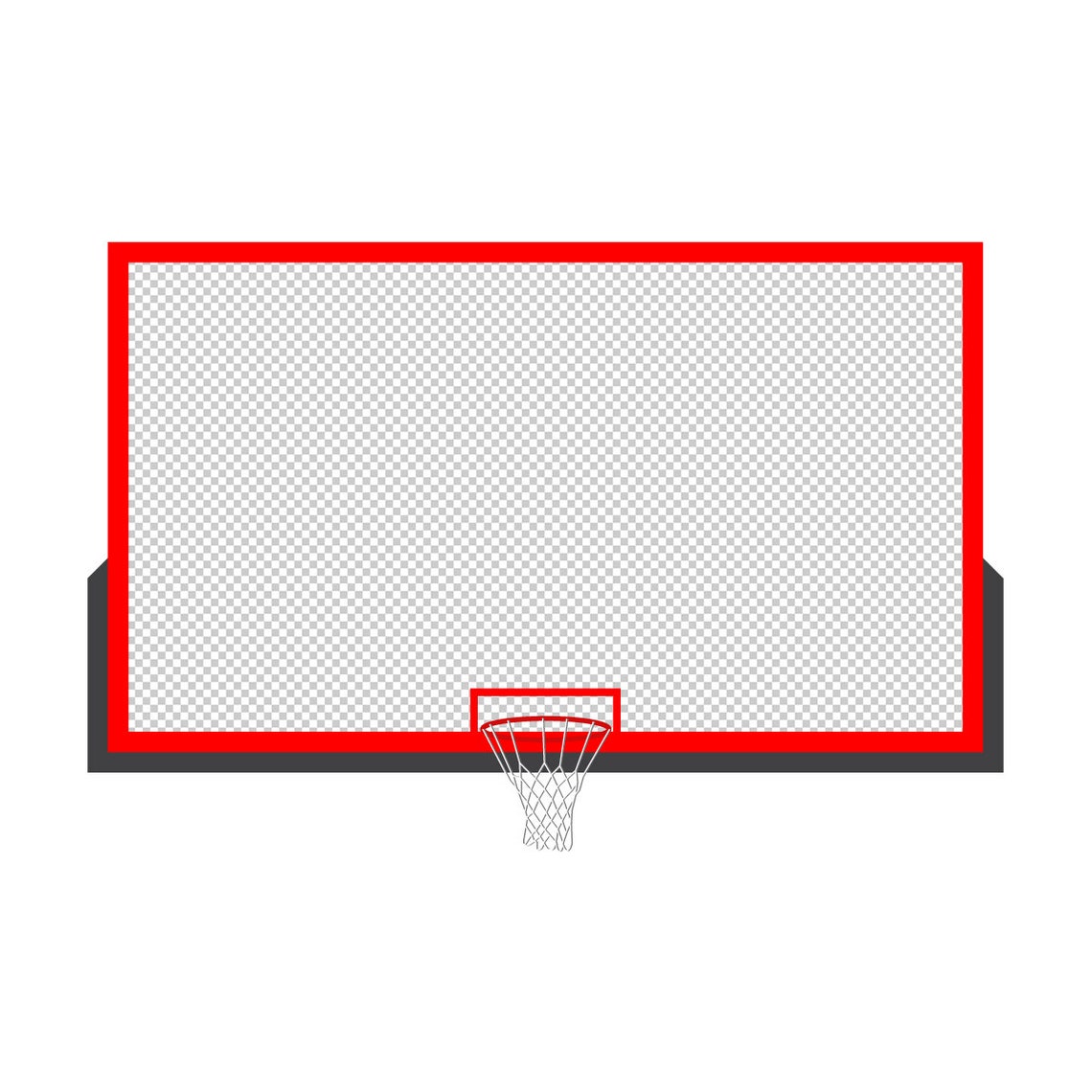 Basketball Backboard Webcam Overlay - Etsy