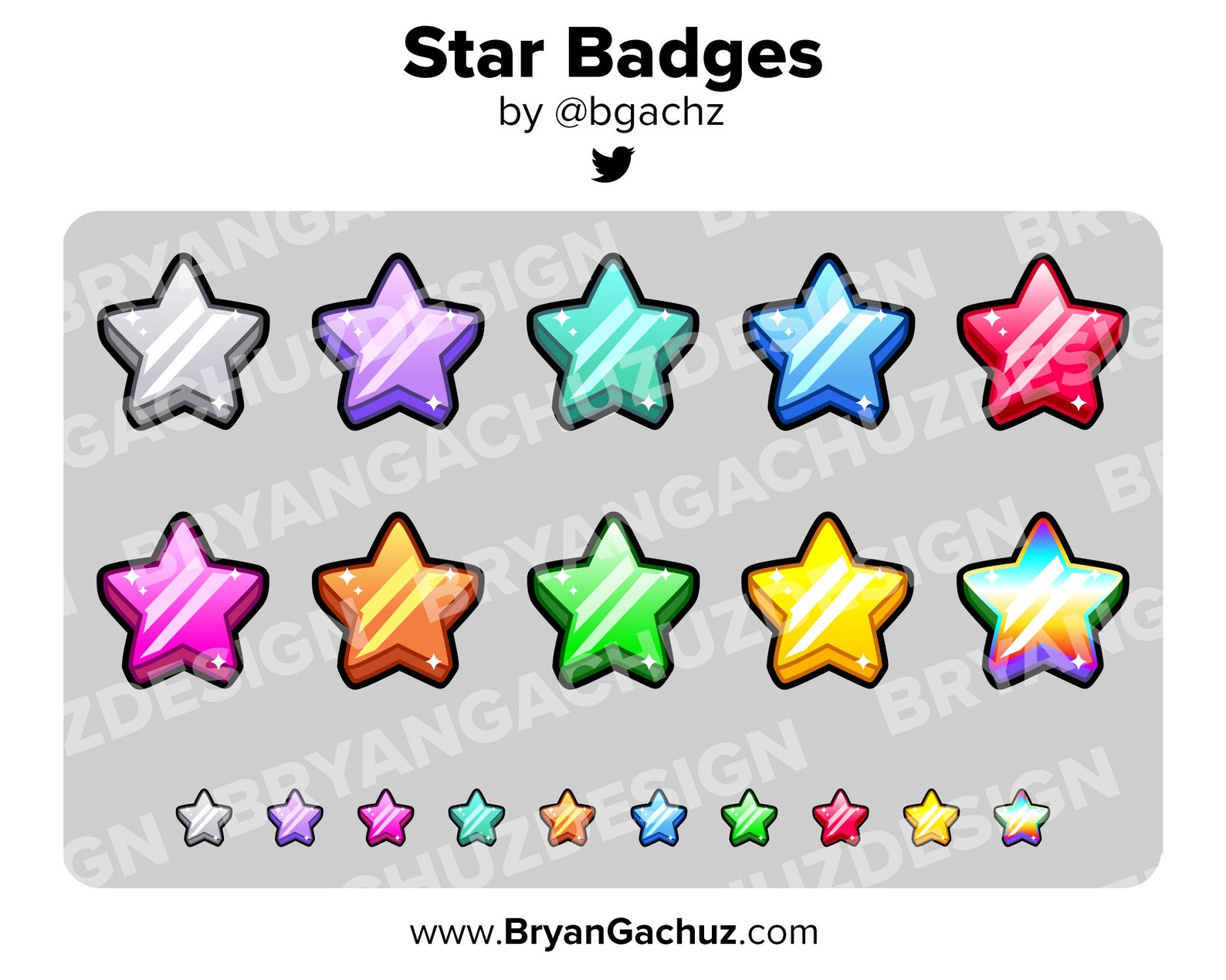 Star Twitch Badges Bit Badges Channel Points Discord Badges - Etsy