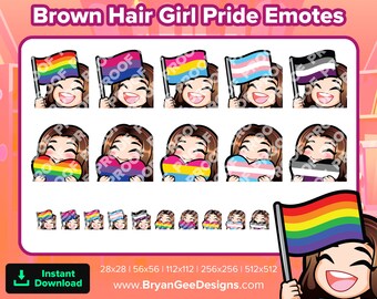 Red Hair Girl Twitch Emotes for Streaming Youtube Emotes - Etsy