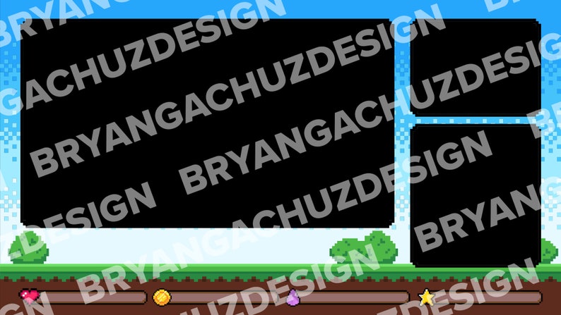 Retro Pixel 8-bit Stream Screens for Twitch animated - Etsy
