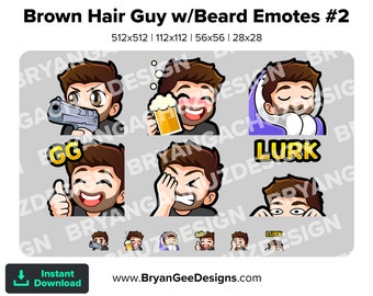Twitch Beard Emotes - Etsy