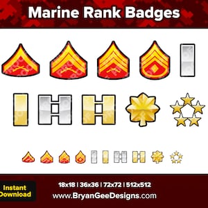 Marine Rank Twitch Badges Bit Badges Channel Points Discord Badges ...