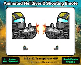 Hype Helldivers 2 Inspired Emotes for Twitch, Discord, Kick, Rumble for ...