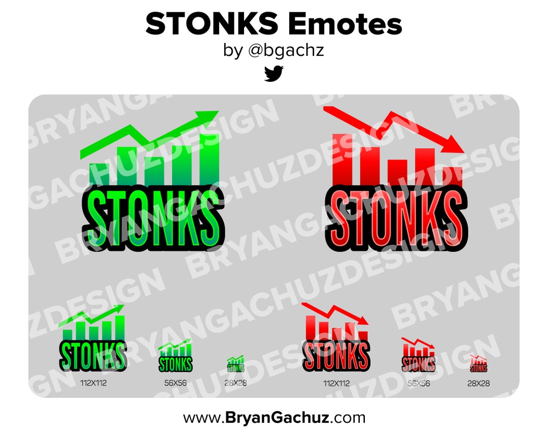 Stocks/stonks Emotes for Twitch, Discord or Youtube - Etsy
