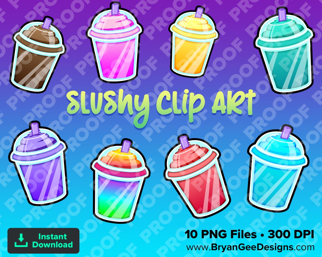 Slushy Slushie Clipart Instant PNG Download Printable PNG Commercial ...