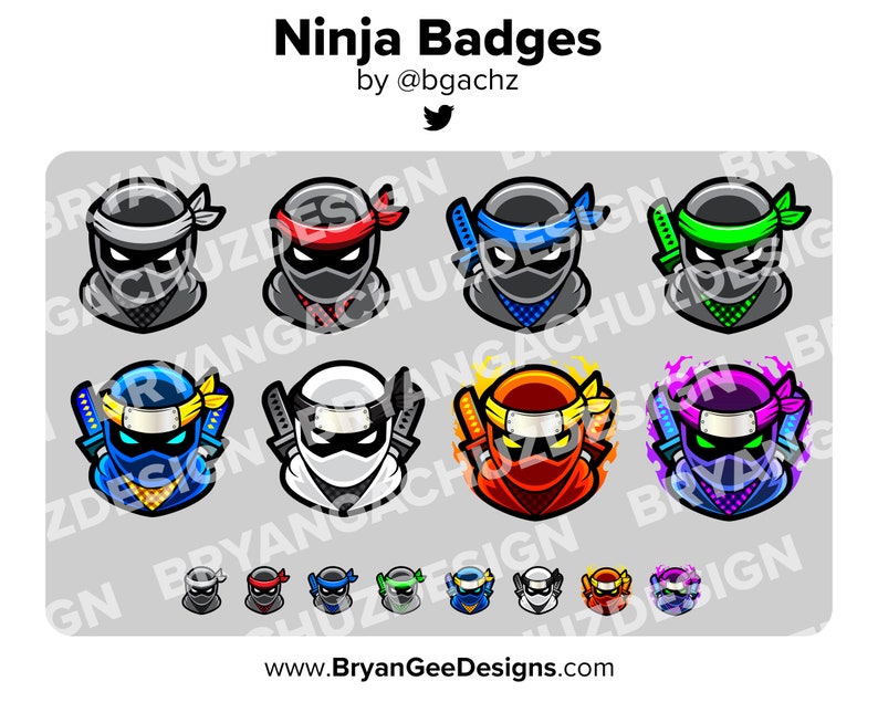 Ninja Twitch Badges Bit Badges Channel Points Discord Badges - Etsy
