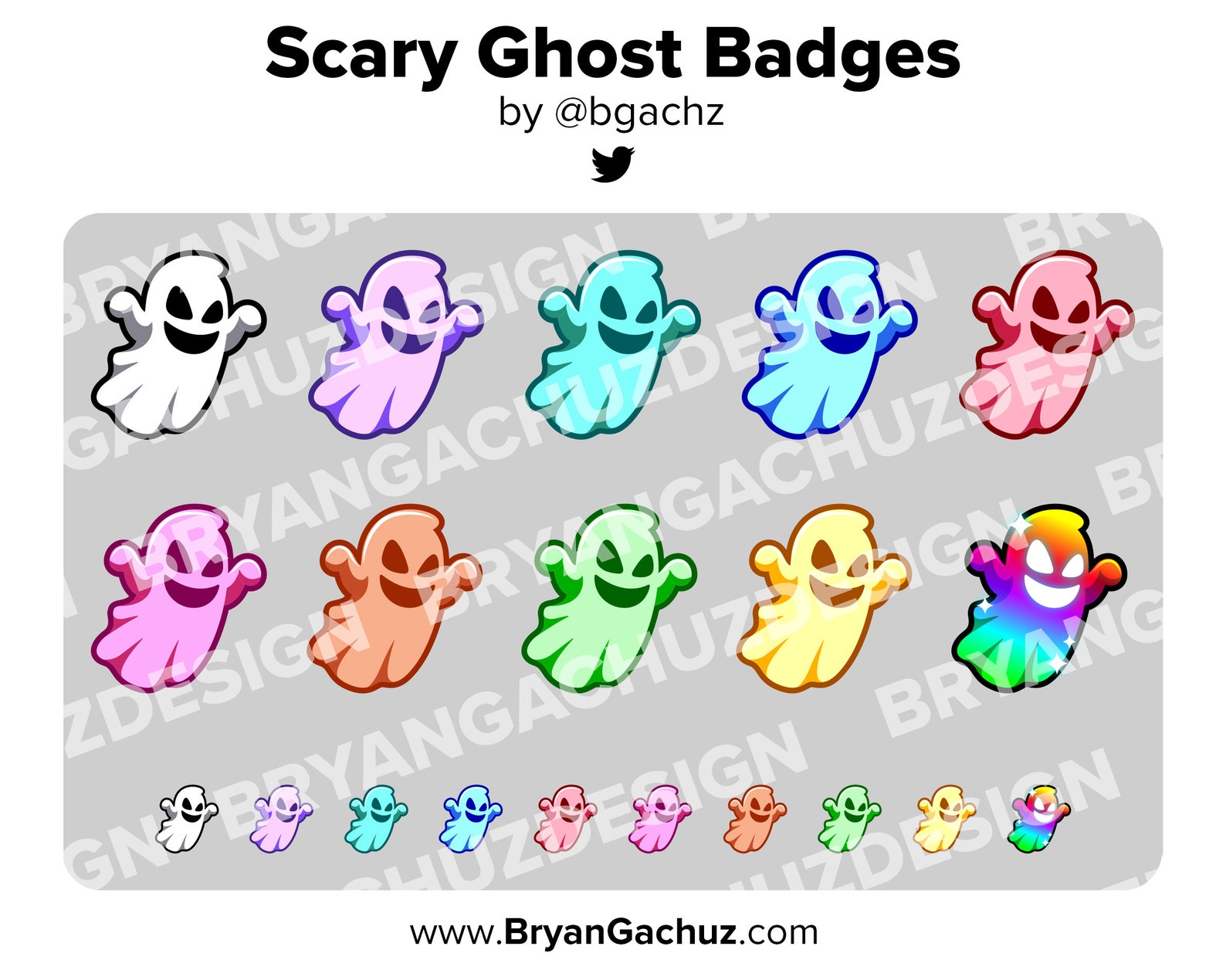 Ghost Twitch Badges Bit Badges Channel Points Discord Badges - Etsy
